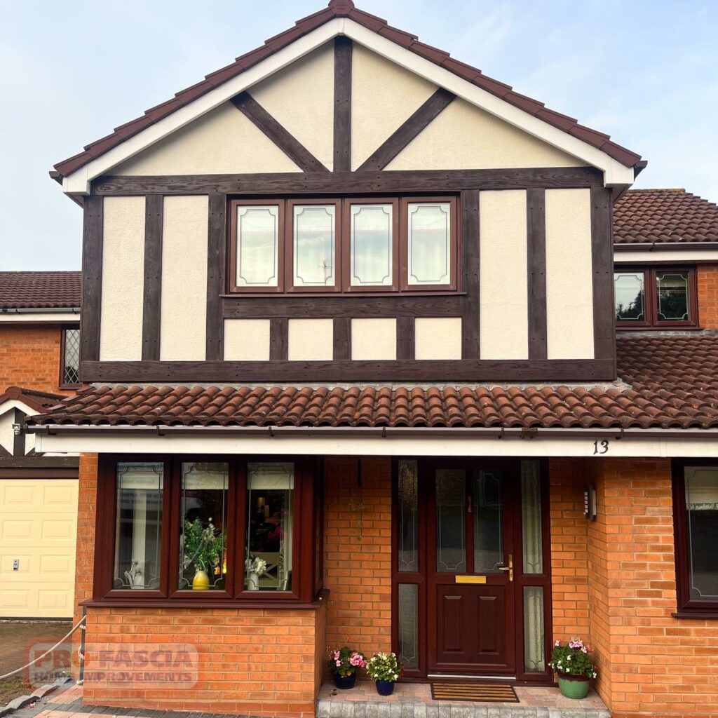 Elegant Tudor Cladding & Painting in Worcester